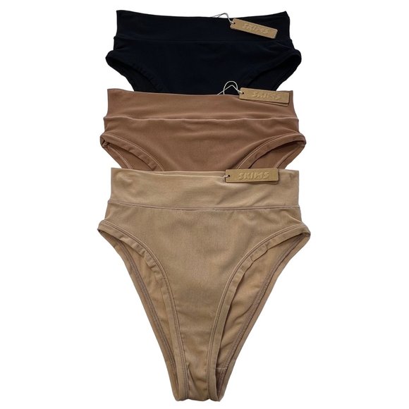 SKIMS | Intimates & Sleepwear | Skims Summer Mesh Brief Lot Of 3 Clay ...